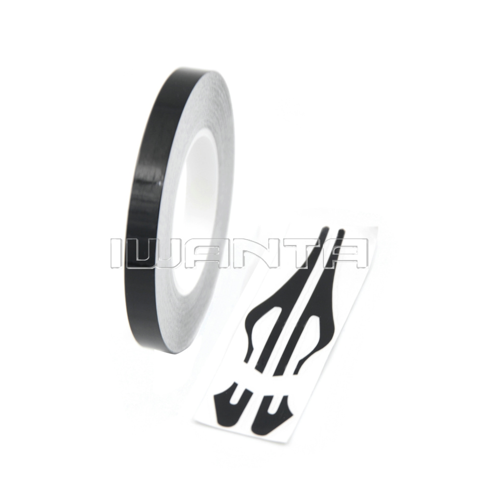1/3" 8mm Black Pinstriping Pin Stripe DIY Line Roll Vinyl Decal Sticker ...