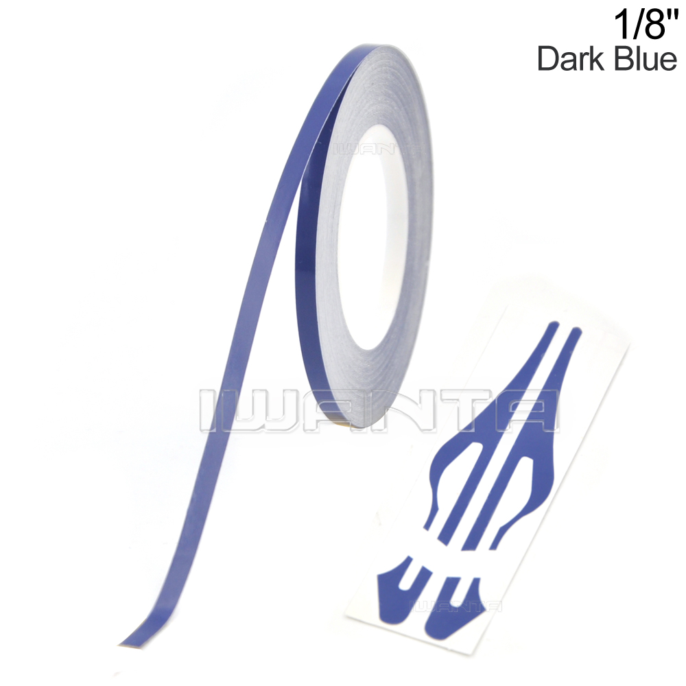 1/8" 3mm Dark Blue Pinstriping Pin Stripe DIY Line Vinyl Tape Decal ...